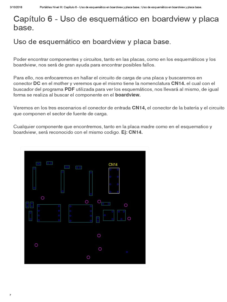Capítulo 6 - Uso de esquemático en boardview y placa base. | PDF