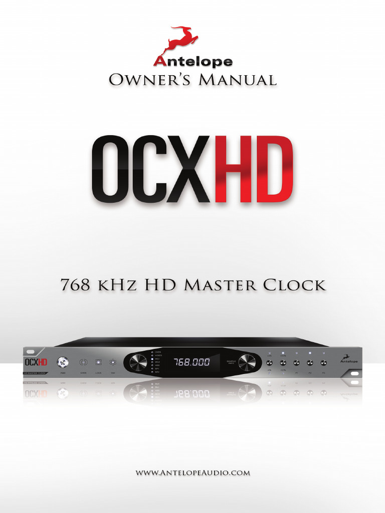 Manual Antelope OCX - HD - (EN) - Jan - 2016 | PDF | Personal Computers | Clock