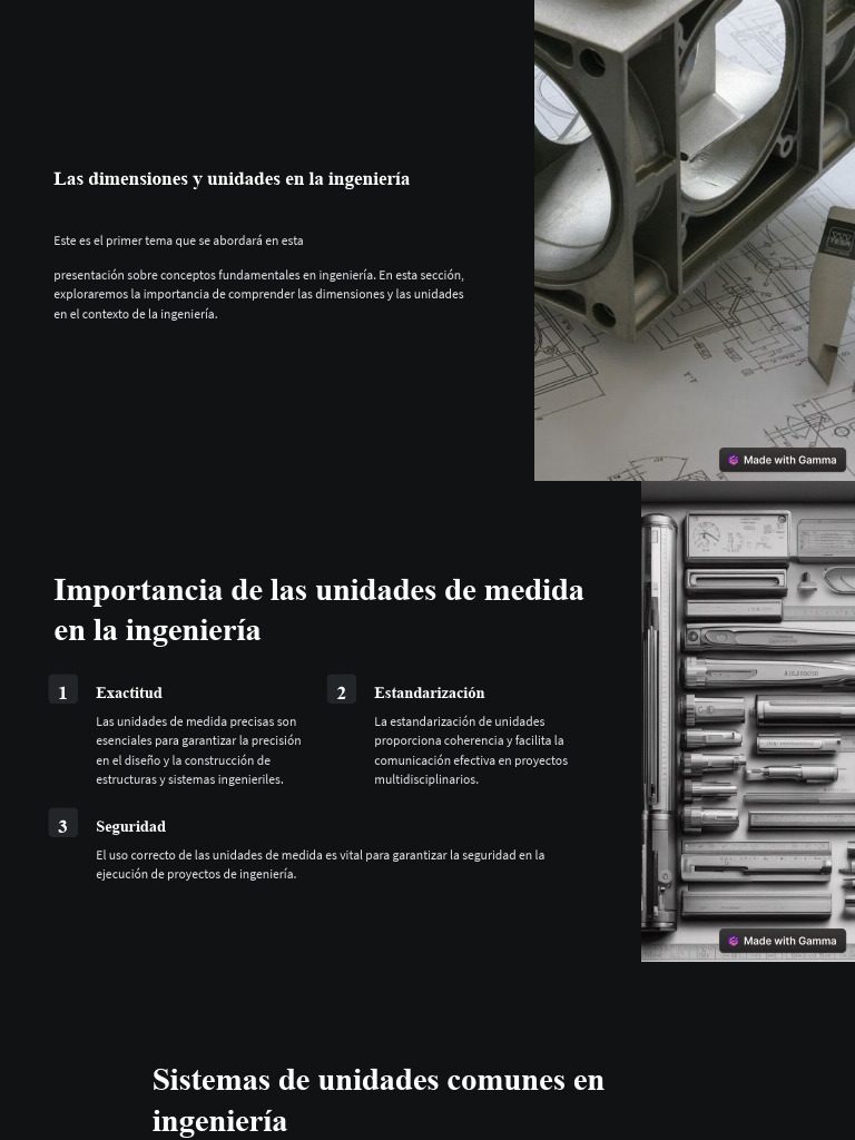 Las Dimensiones y Unidades en La Ingenieria | PDF | Ingeniería ...