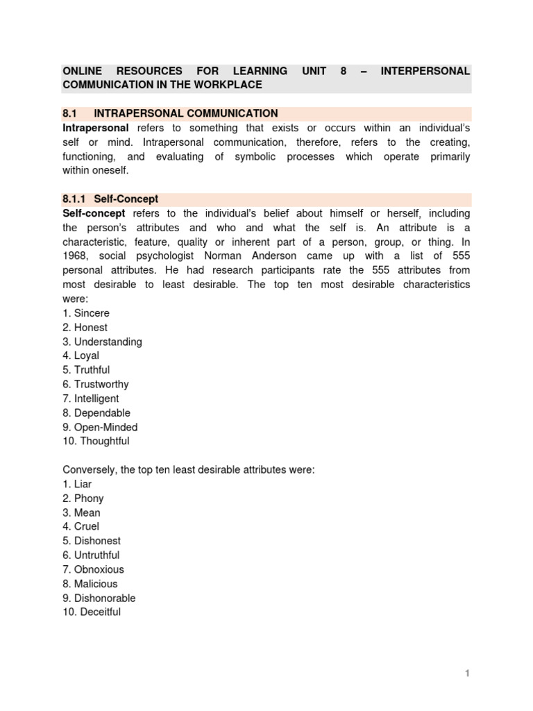 Workplace Communication Skills | PDF | Interpersonal Communication ...