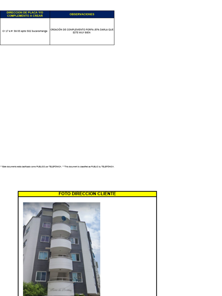 Creacion de - Complemento Apto 502 Bucaramanga | PDF