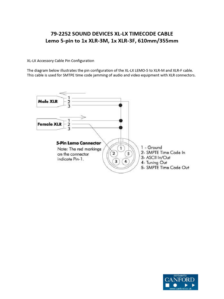 Timecode Cable for AV Equipment | PDF