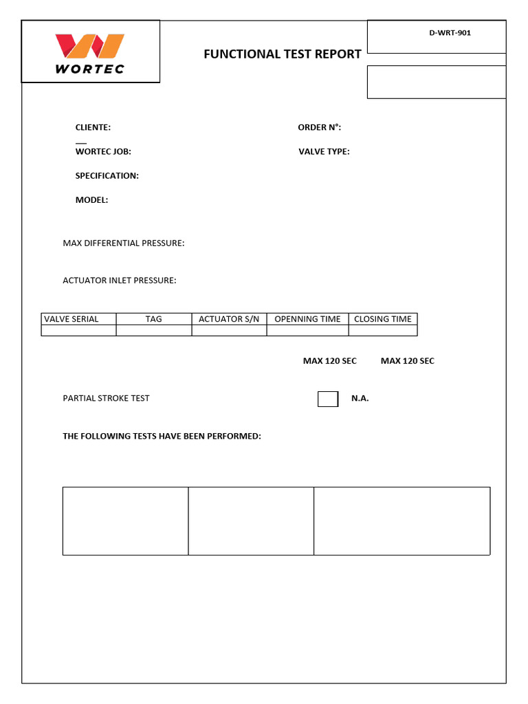 Funcional Test Report | PDF | Technology & Engineering