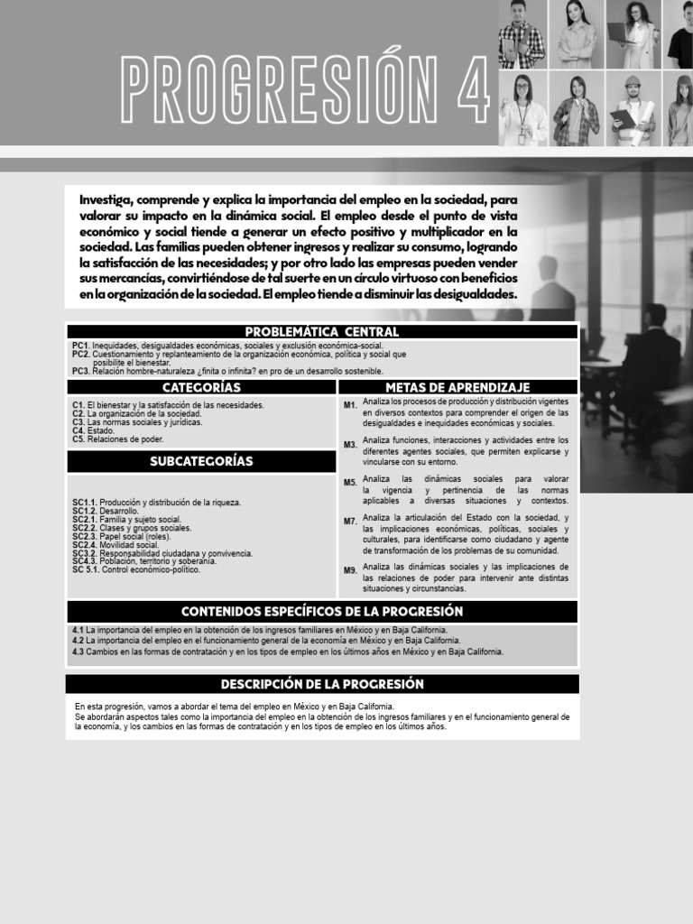 Carátula Progresión 4 | PDF | Desigualdad social | Discriminación y relaciones raciales