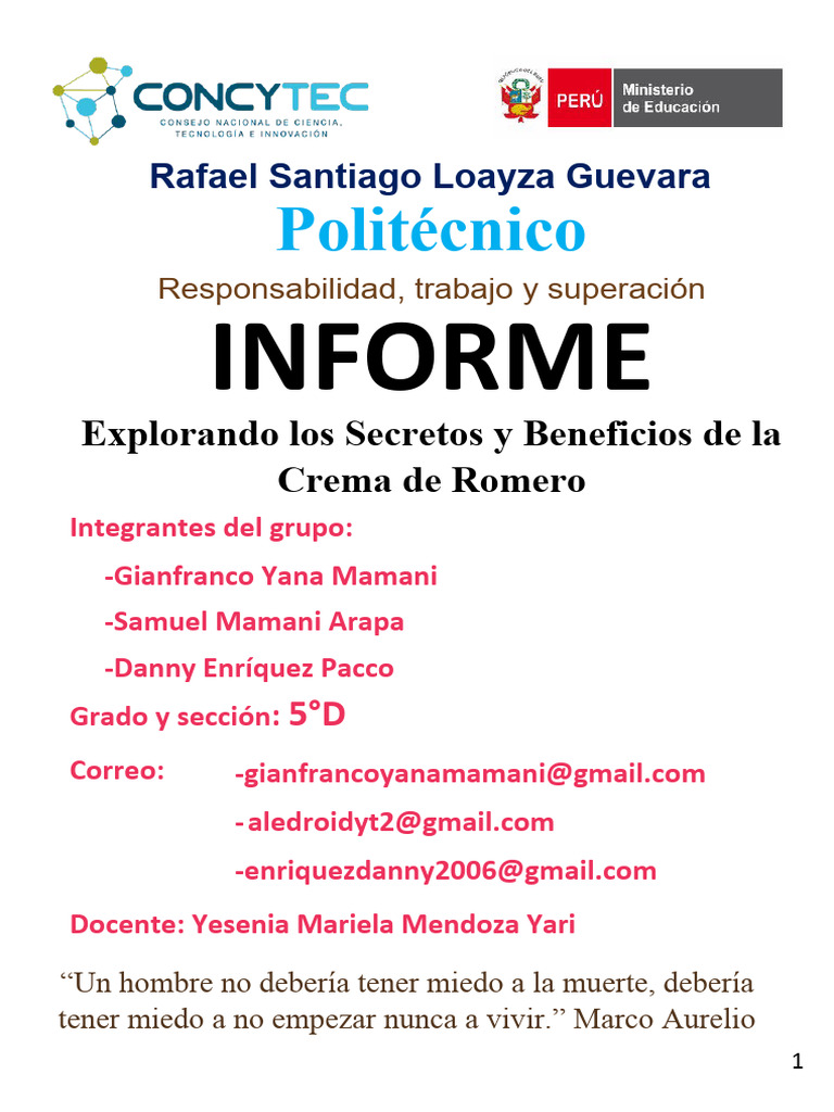 Informe PC | PDF | Aceite de oliva