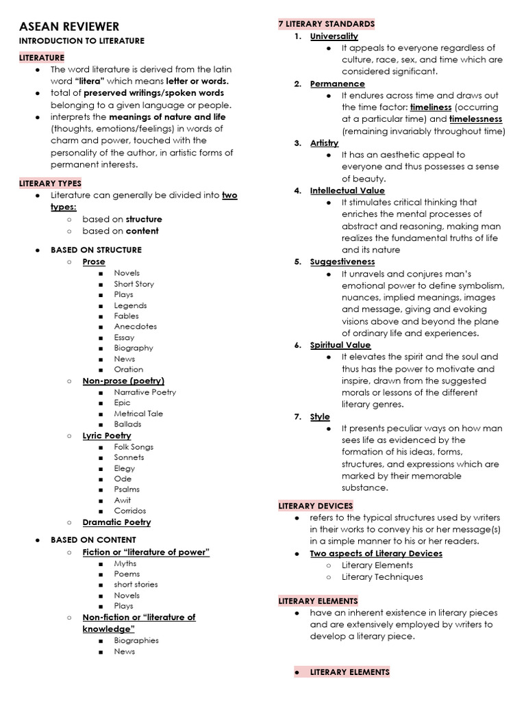 Asean Reviewer | PDF