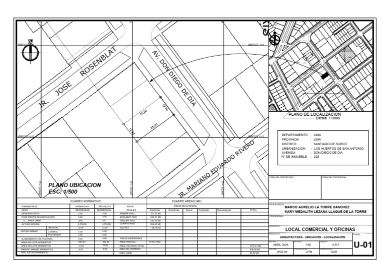 PLANO UBIC - DON DIEGO DEL DIA-CON AREAS-Layout1 | PDF