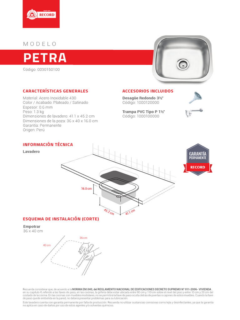 Record Ficha Tecnica Pdf