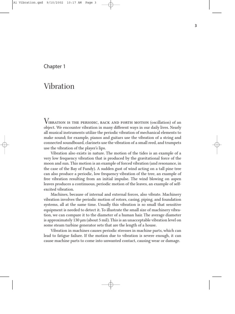 Chapter 1 Vibration | PDF | Rotation | Root Mean Square