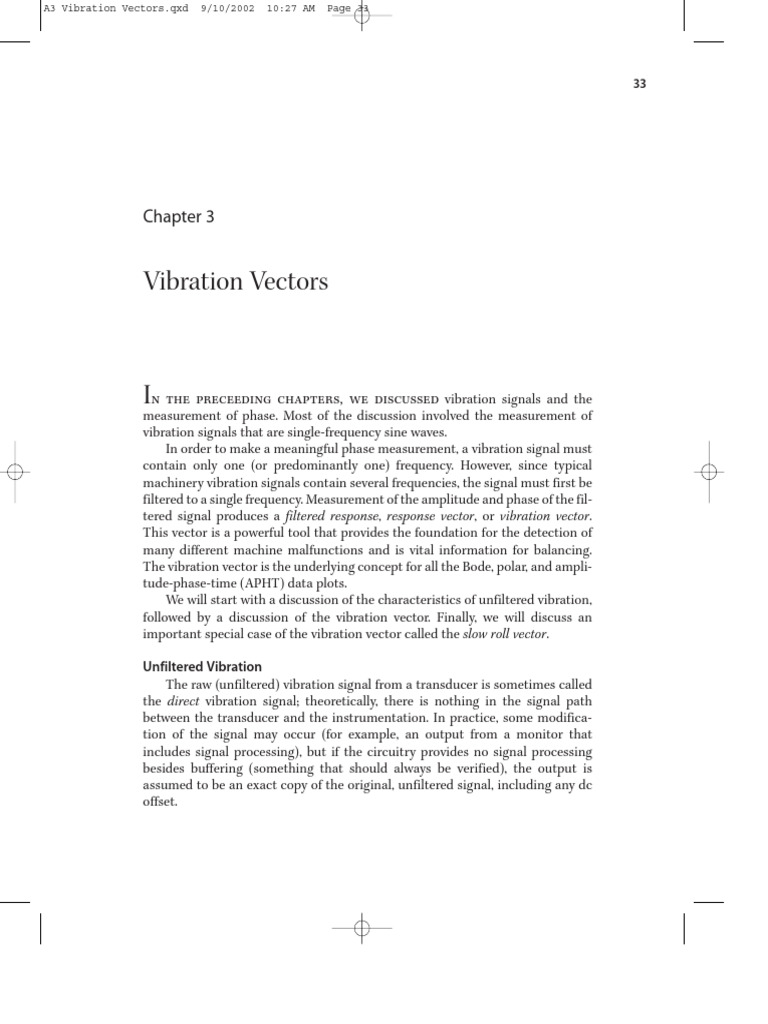 Chapter 3 Vibration Vectors | PDF | Rotation | Cartesian Coordinate System