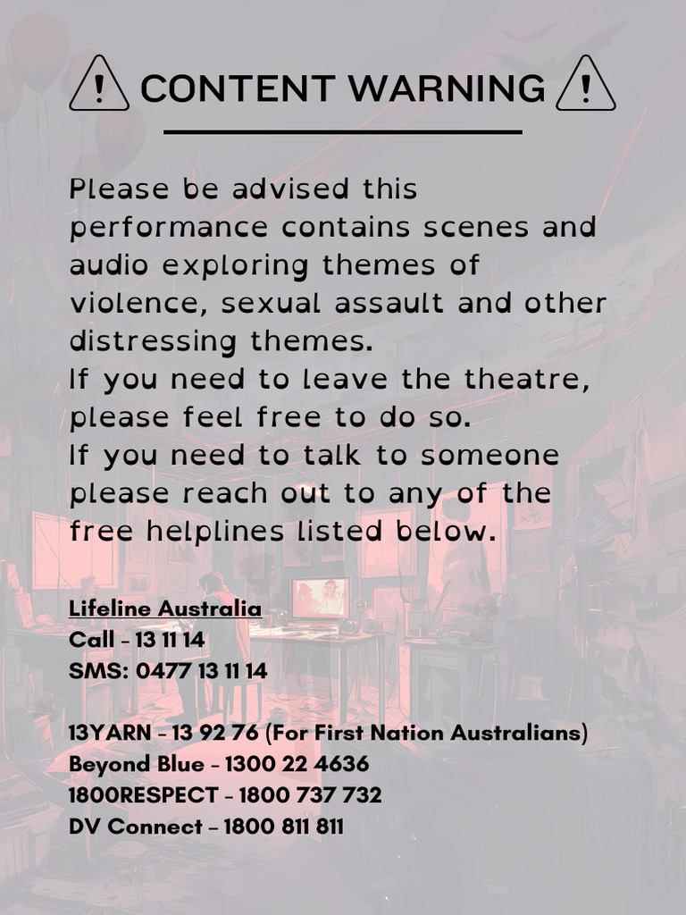 Warning Flyer For Theatre | PDF | Sports & Recreation | Art