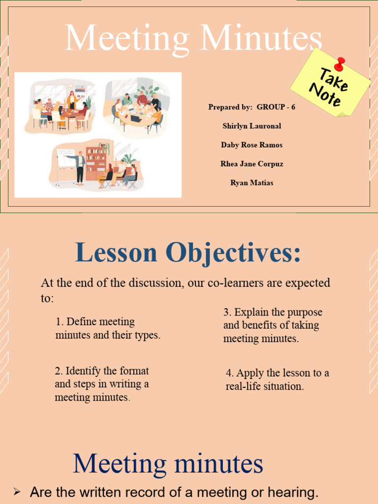 Group-6 (Meeting Minutes) Eng. 145 | PDF