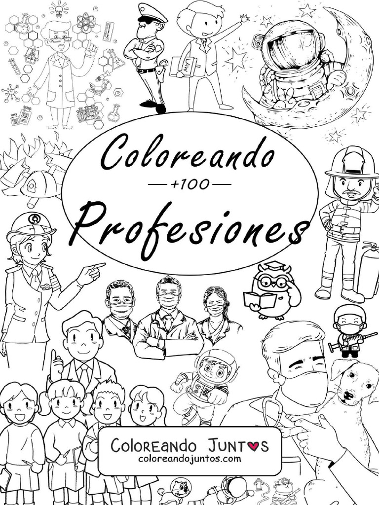 Dibujos para Colorear Profesiones | PDF