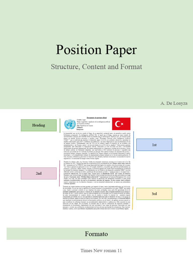 How To Do A Position Paper | PDF