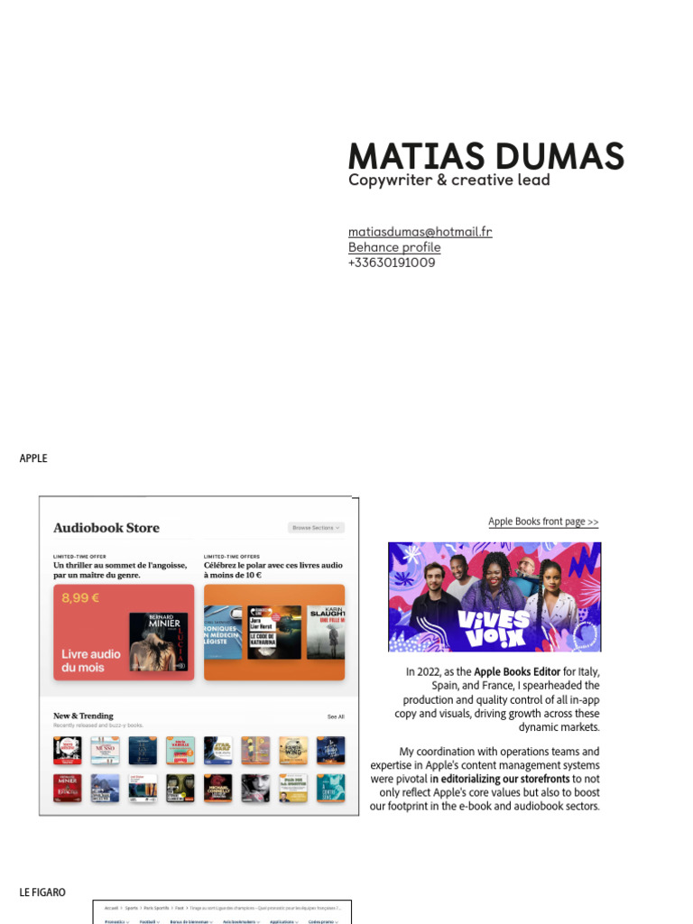 Matias Dumas: Copywriter & Content Strategist | PDF | Advertising ...