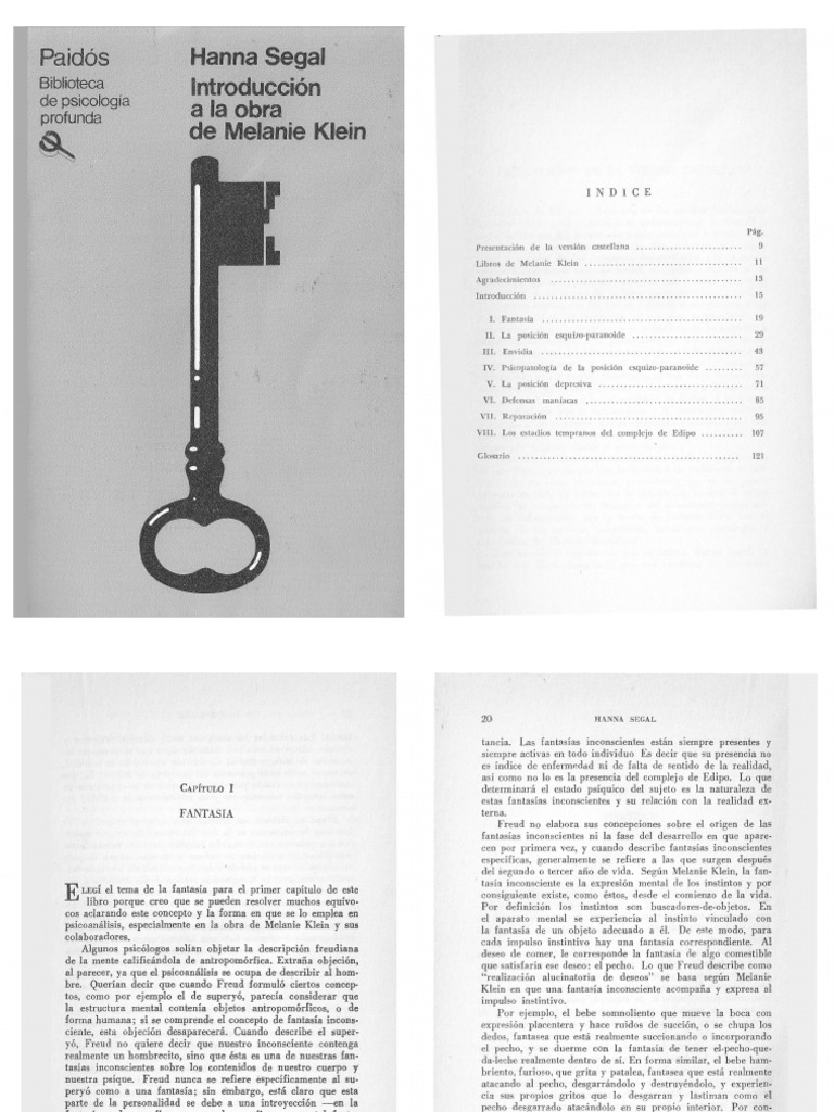 Segal, H - Introducción A La Obra de Melanie Klein (Completo) | PDF | Mente inconsciente ...