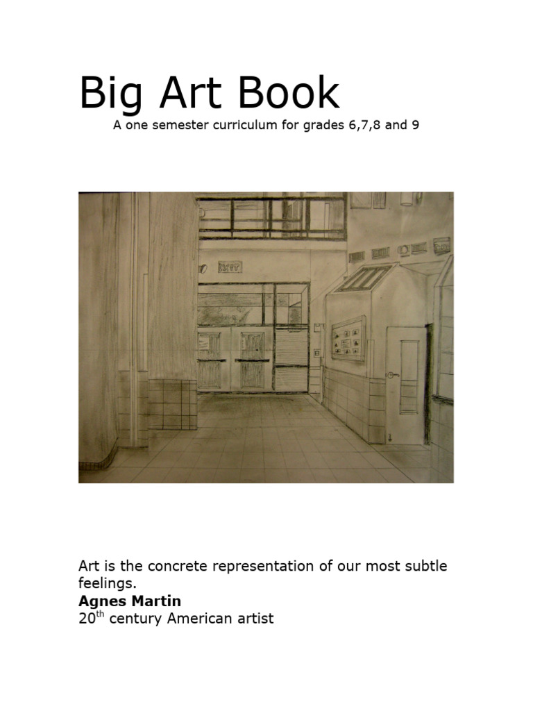 Big Art Book: A One Semester Curriculum For Grades 6,7,8 and 9 | PDF ...