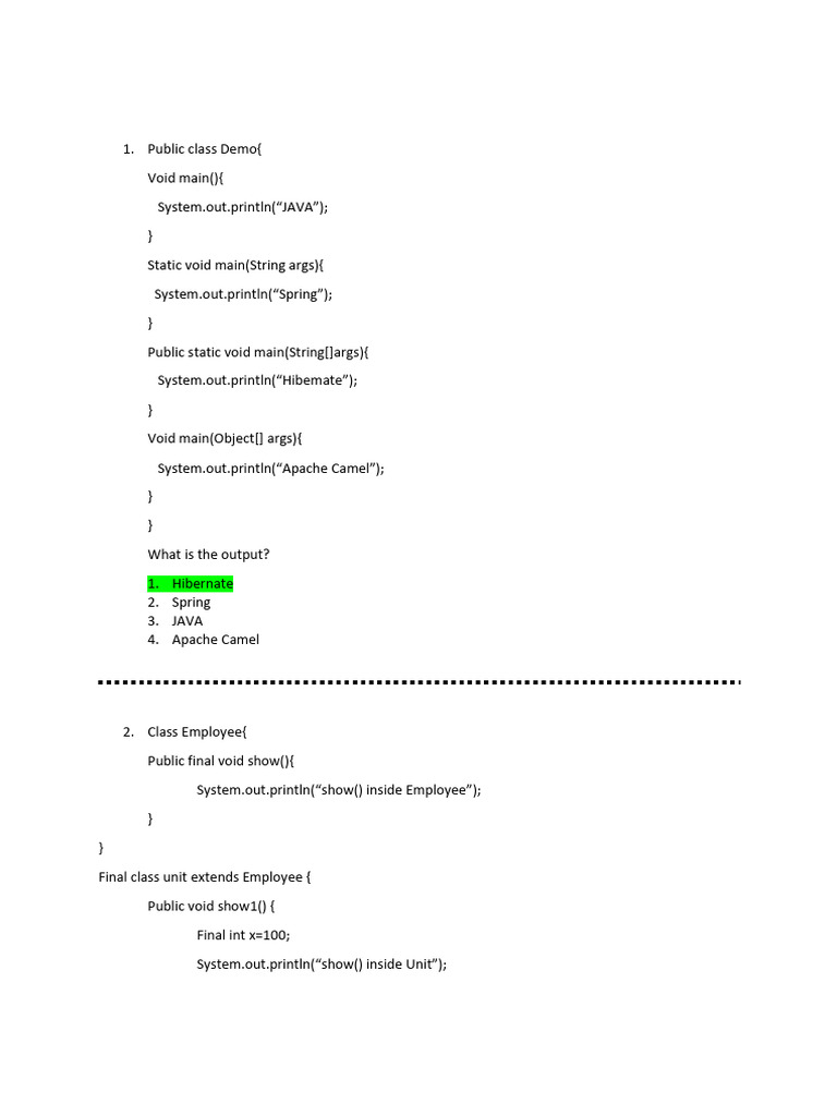 Java SE8 Developer-Merge | PDF | Object Oriented Programming | Control Flow Java SE8 Developer-Merge | PDF | Object Oriented Programming | Control Flow