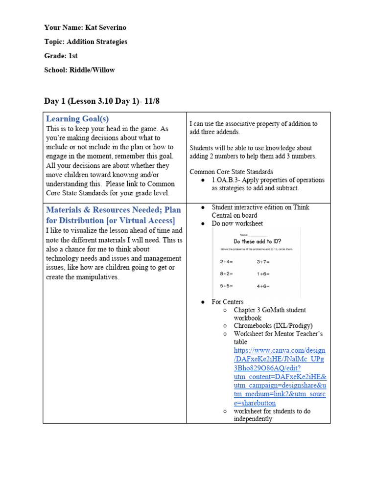 Severino Guided Lead Teach Lesson Plans 2 | PDF | Thought | Learning