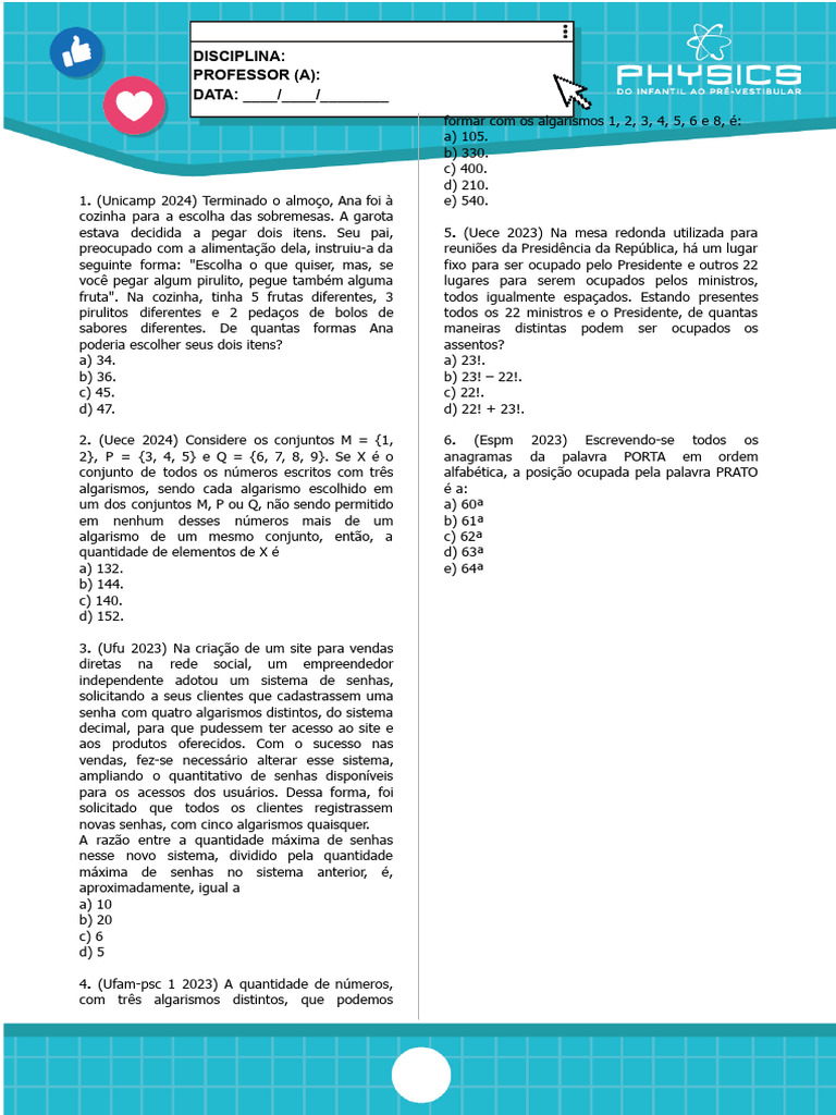 Material_06_Princípio_Fundamental_da_Contagem_240409_092243 | PDF