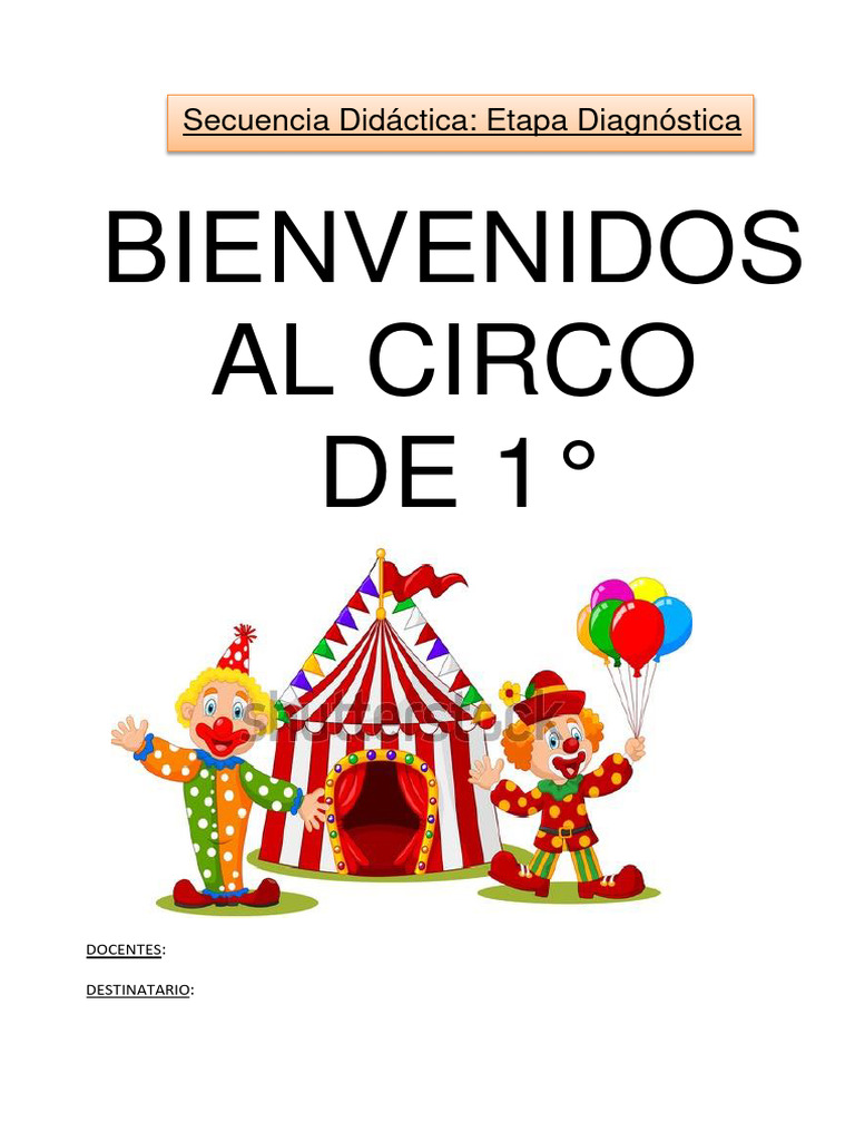 Secuencia Didáctica 1 2024 EL CIRCO. ANA | PDF | Evaluación | Enseñando