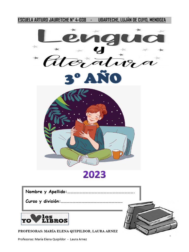 Cuadernillo Lengua 3° año-2023 TERMINADO (1) | PDF | Autor | Poesía