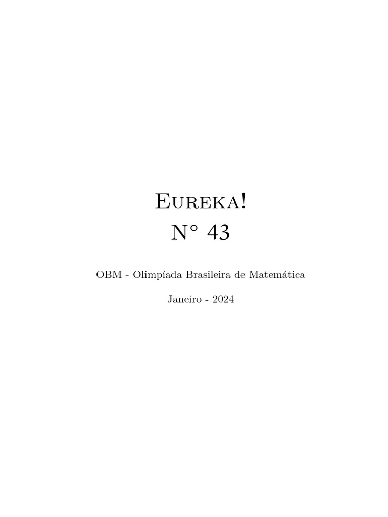 Eureka 43 | PDF | Triângulo | Círculo