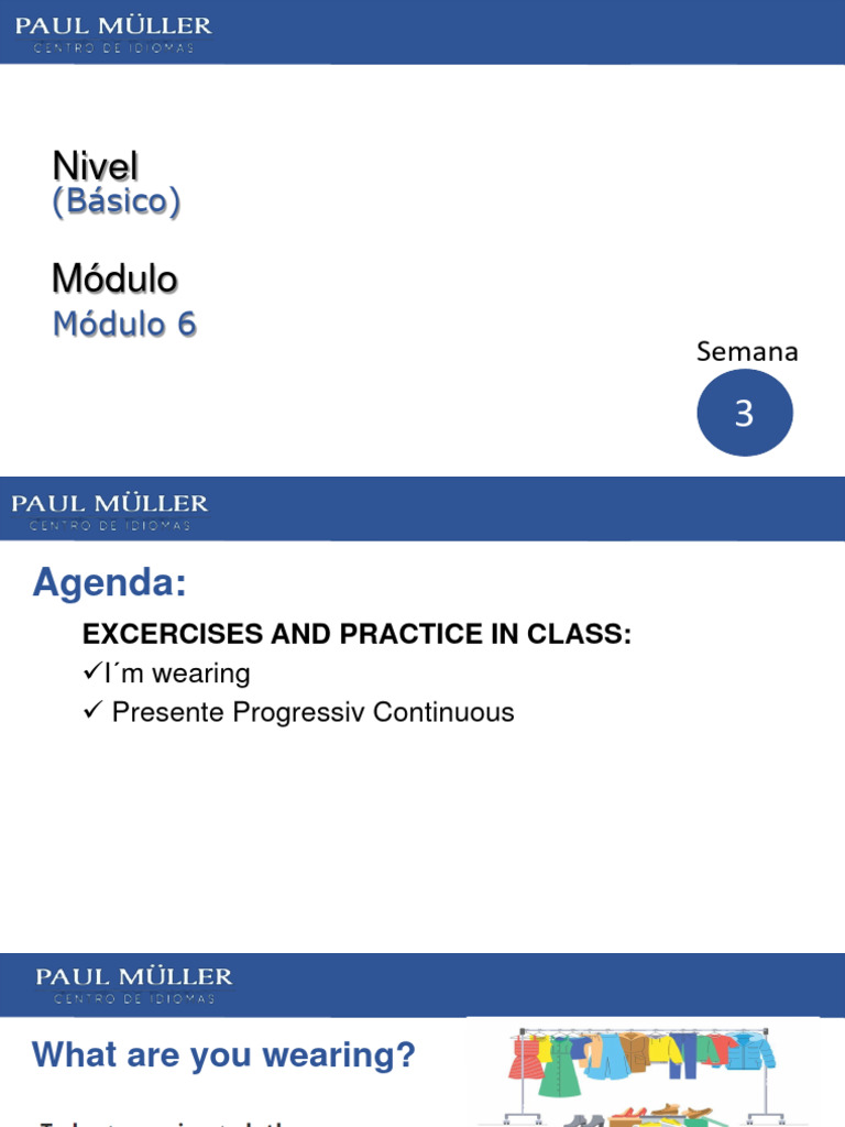 Present Continuous: Clothing Questions | PDF | Languages | Foreign ...