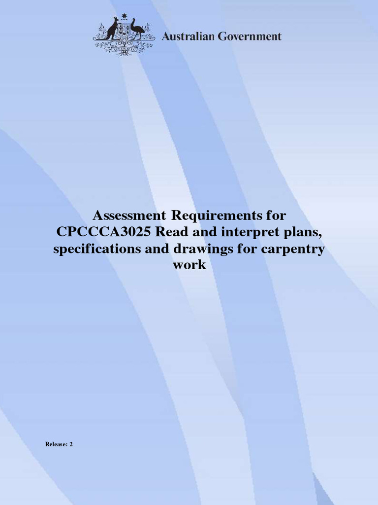 CPCCCA3025 Carpentry Plans Assessment | PDF | Specification (Technical ...