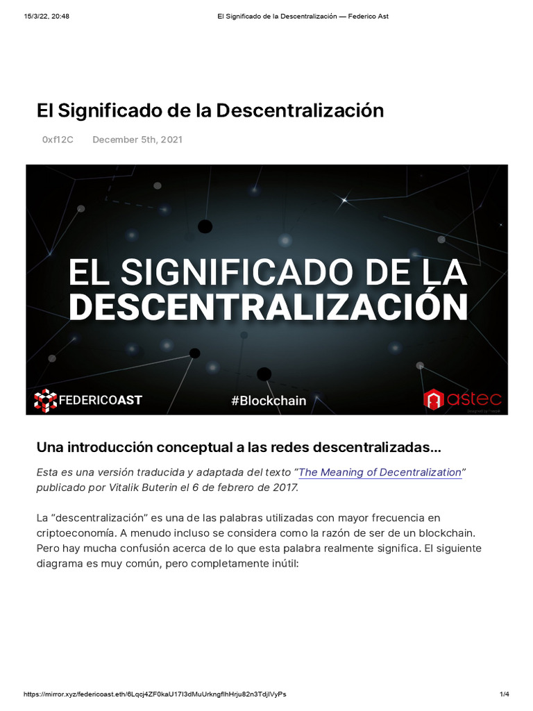 6 - El Significado de La Descentralización - Federico Ast | Descargar ... 6 - El Significado de La Descentralización - Federico Ast | Descargar ...