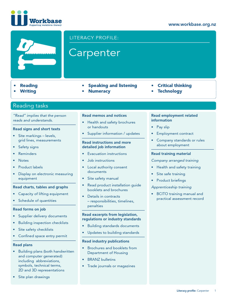 Carpenter - profile | PDF | Application Software | Measurement