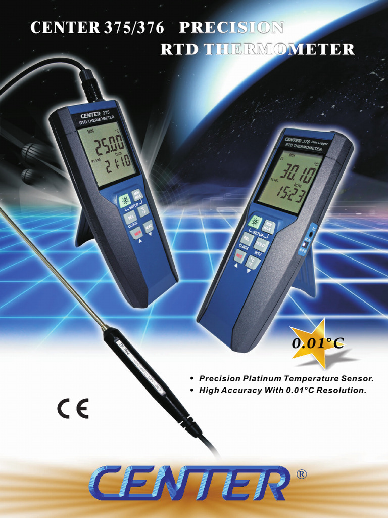 High Precision RTD Thermometer 375/376 | PDF