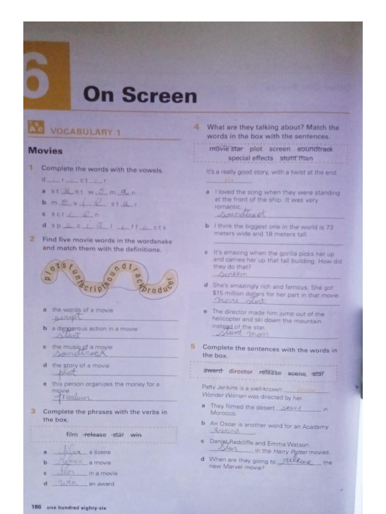 workbook unit 6 | PDF