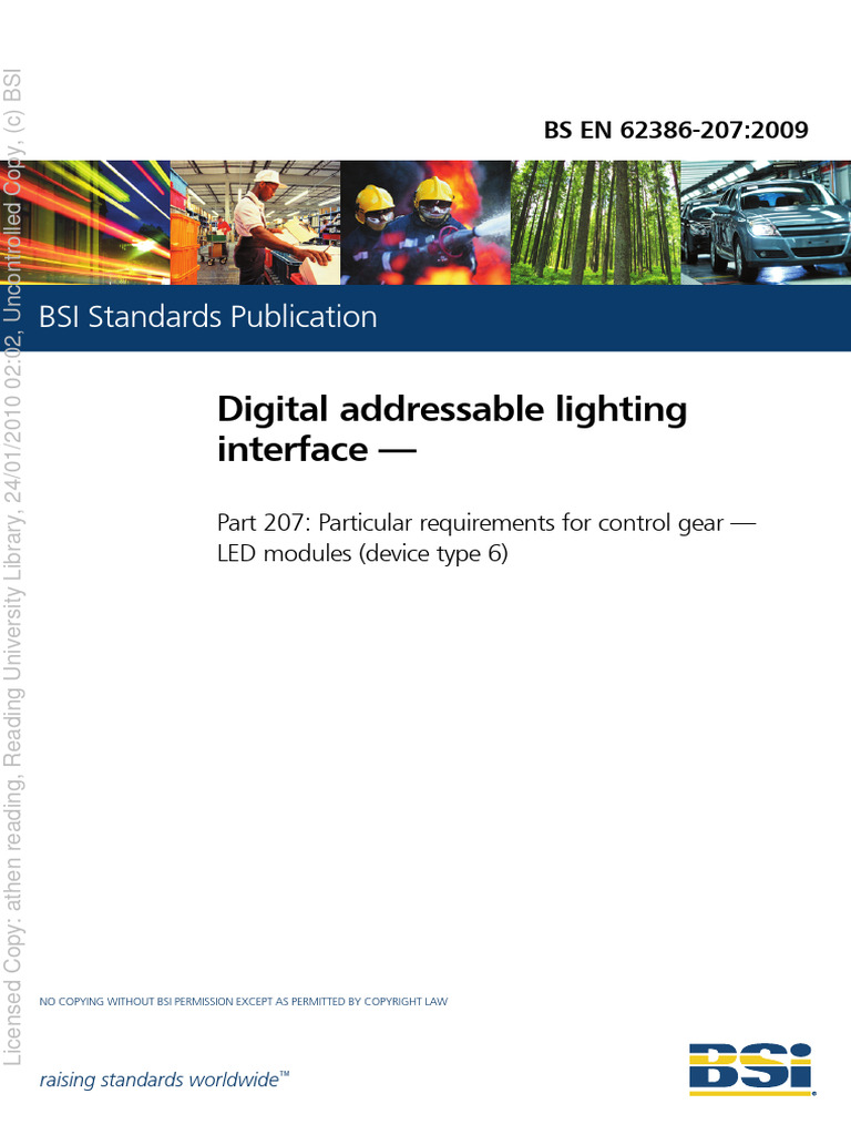 BS en 62386-207-2009 | PDF