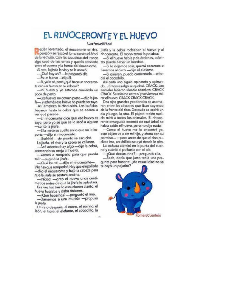 el rinoceronte | PDF