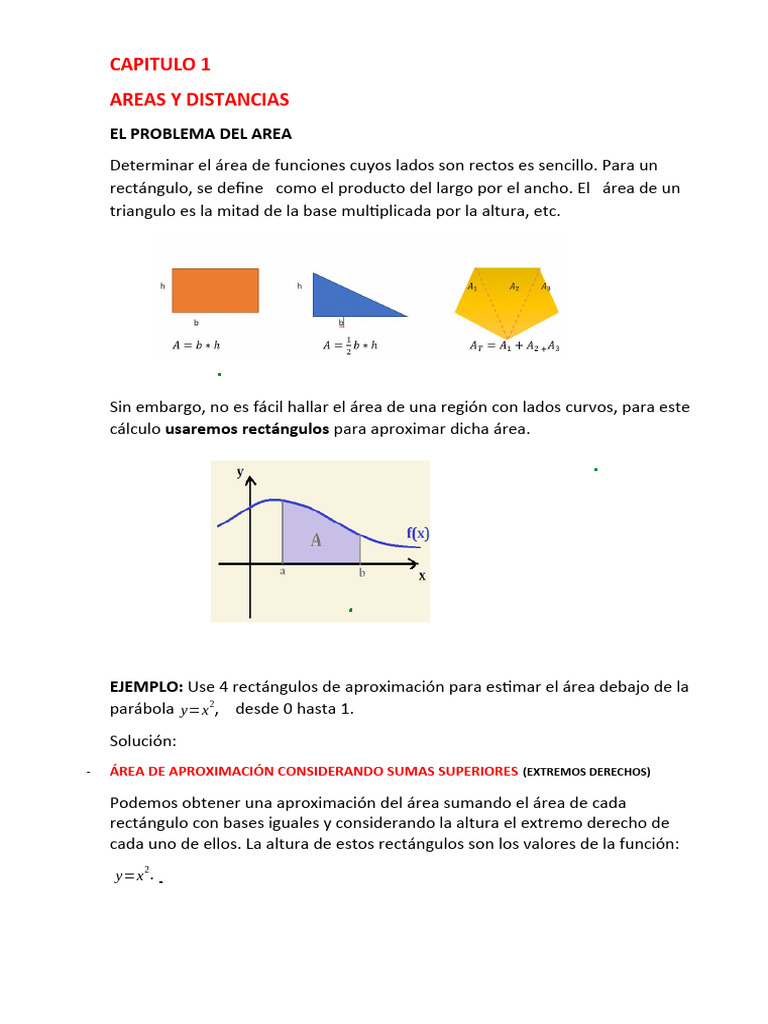 Cálculo de Áreas con Rectángulos | PDF | Rectángulo | Triángulo