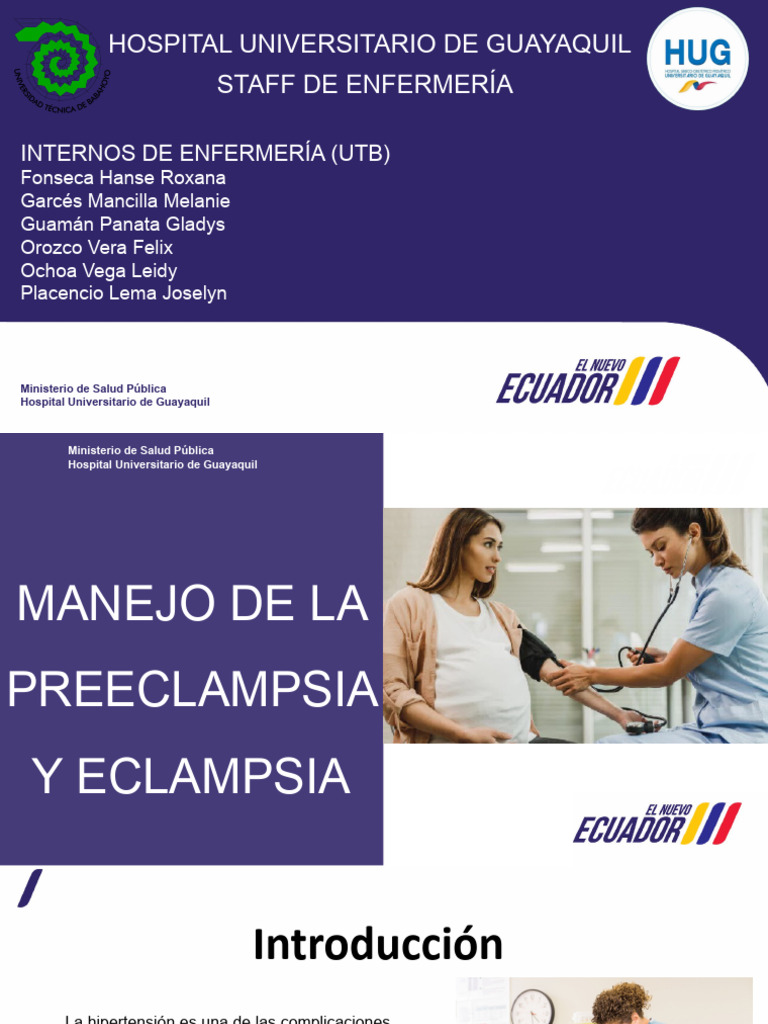 Manejo Preeclampsia y Eclampsia | PDF | Enfermedades y trastornos | Ciencias de la Salud
