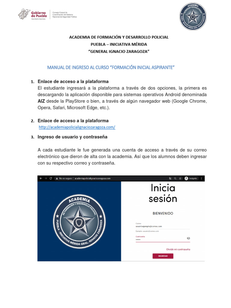 Aiz. Manual de La Plataforma - Fia-1 | PDF | Software | Informática