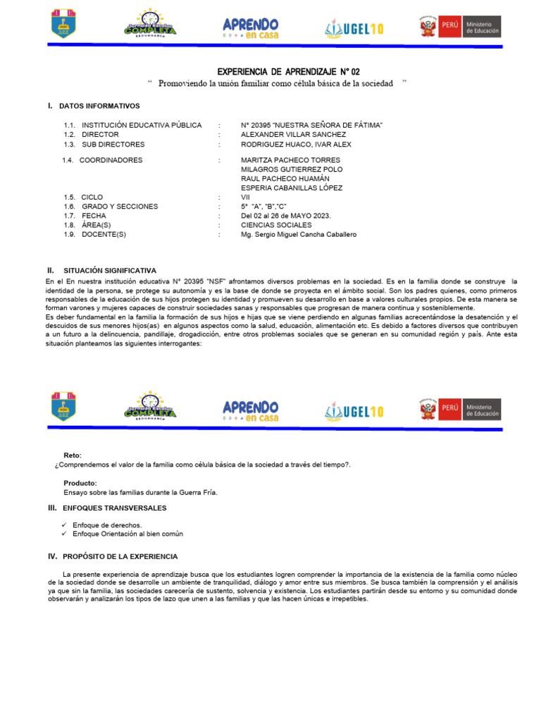 EDA 2 - 5to Grado | PDF | Evaluación | Aprendizaje