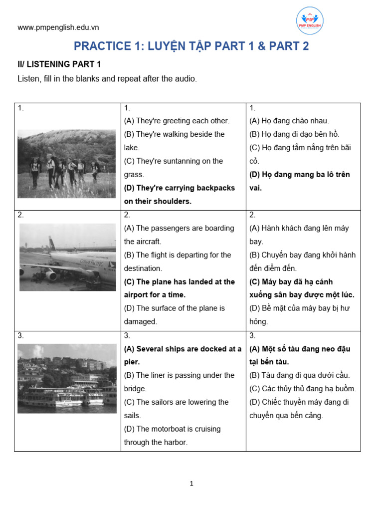 Transcript Practice 1 - B N M I | PDF