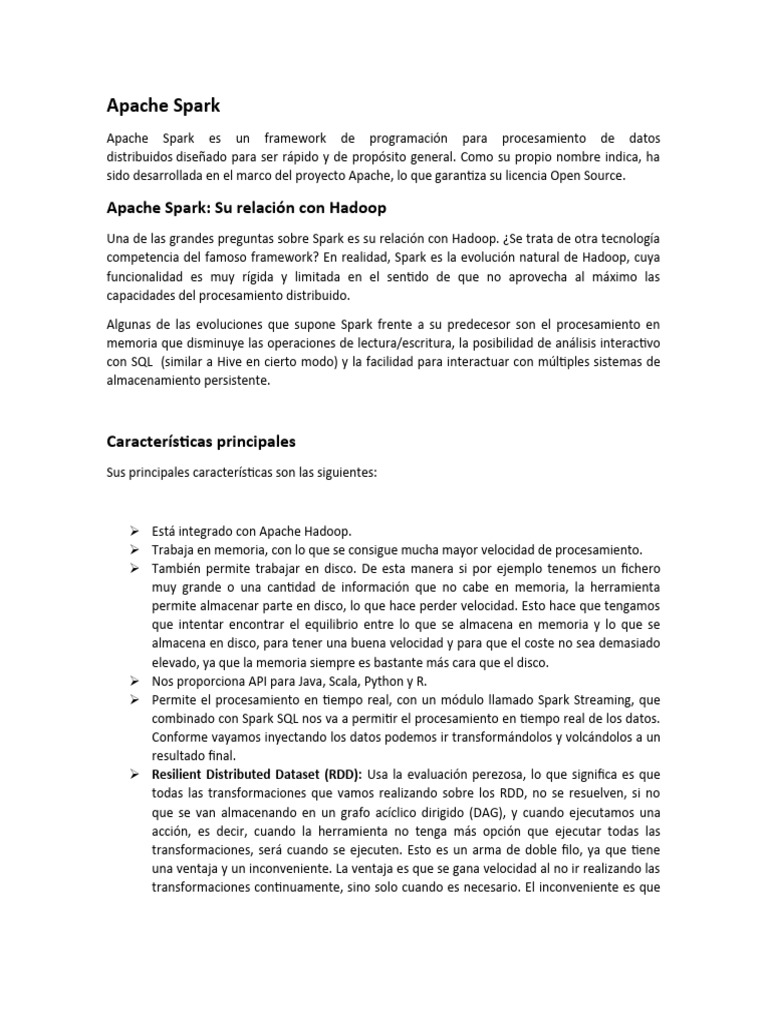 Apache Spark - Elasticsearch-Apache storm-RSTUDIO | PDF | Apache Hadoop | Apache Spark