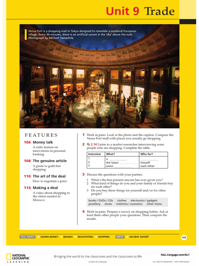 Sample Unit 9 Life Intermediate | PDF | Noun | Banks