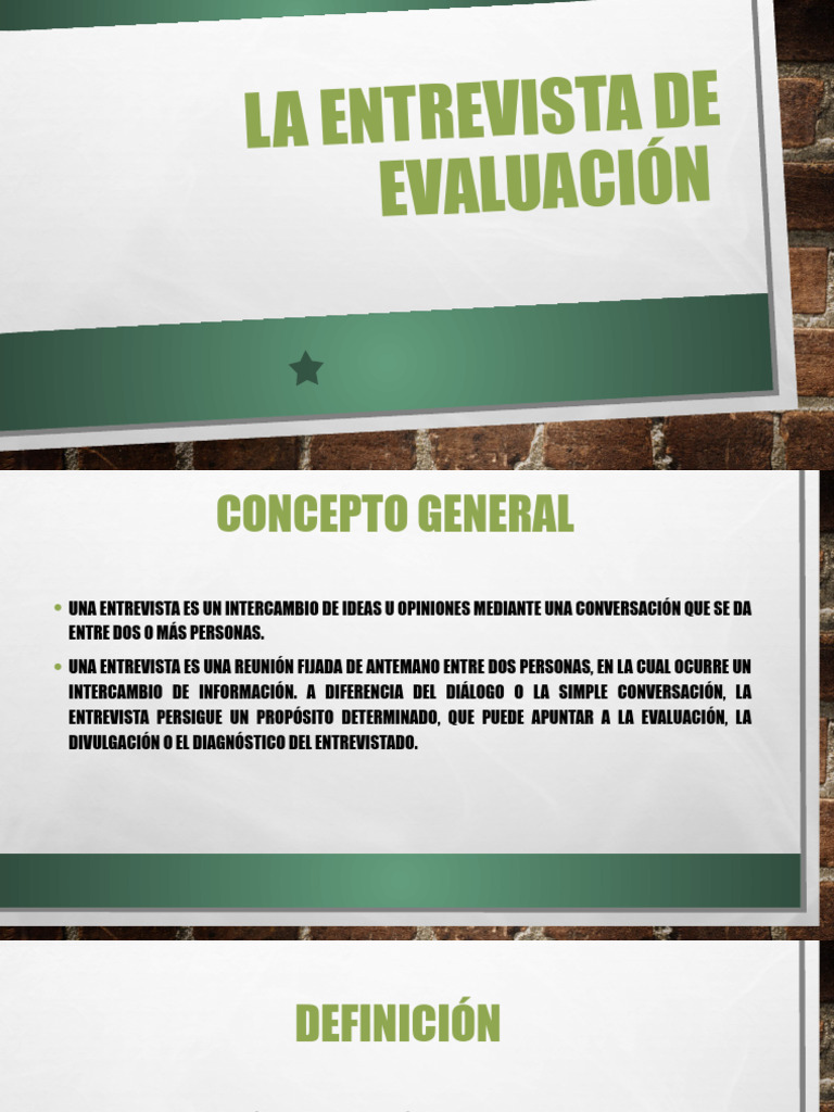 La Entrevista | PDF | Comunicación | Evaluación