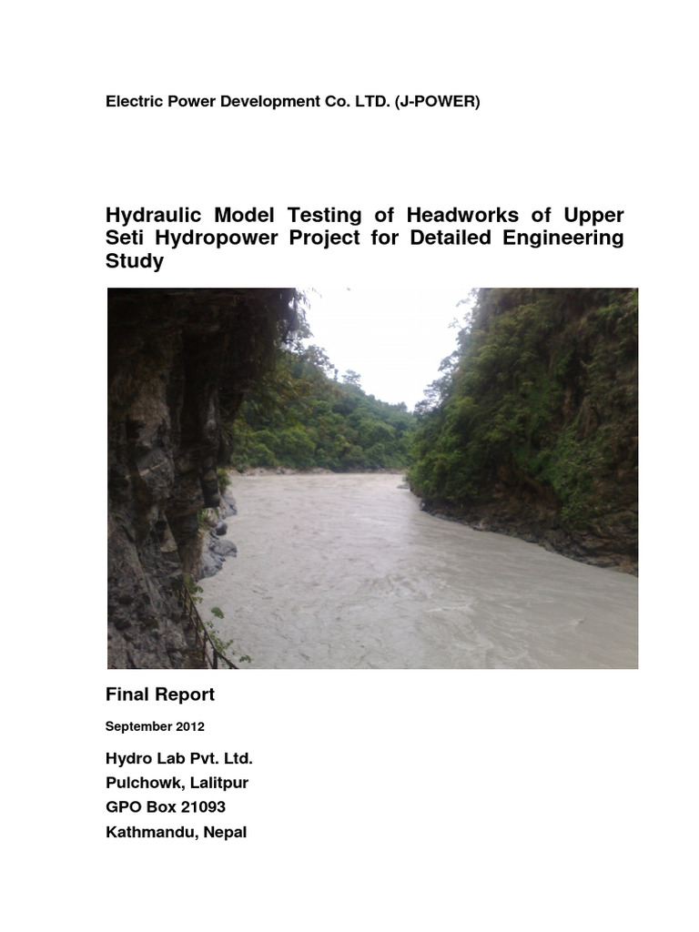 Final Complete Report Hydraulic Modeling | PDF | Spillway | Earth Sciences