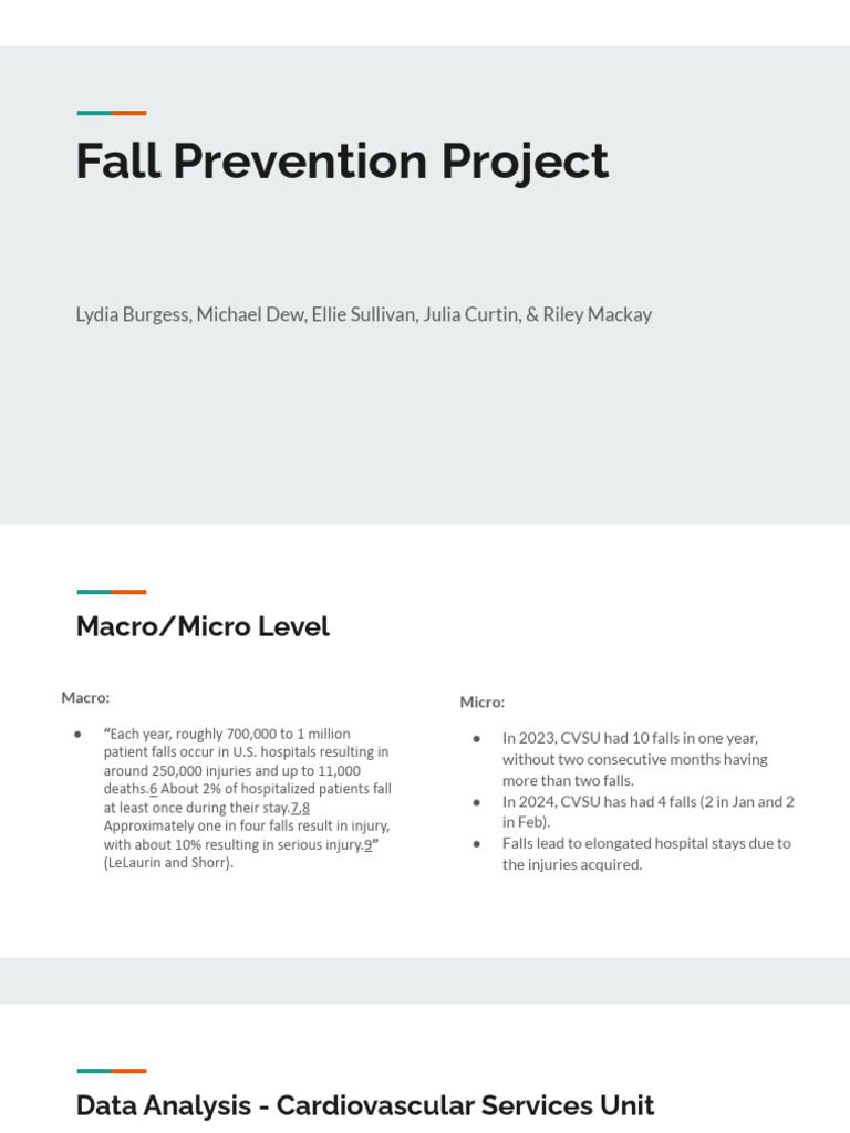 fall prevention project final | PDF | Myocardial Infarction ...