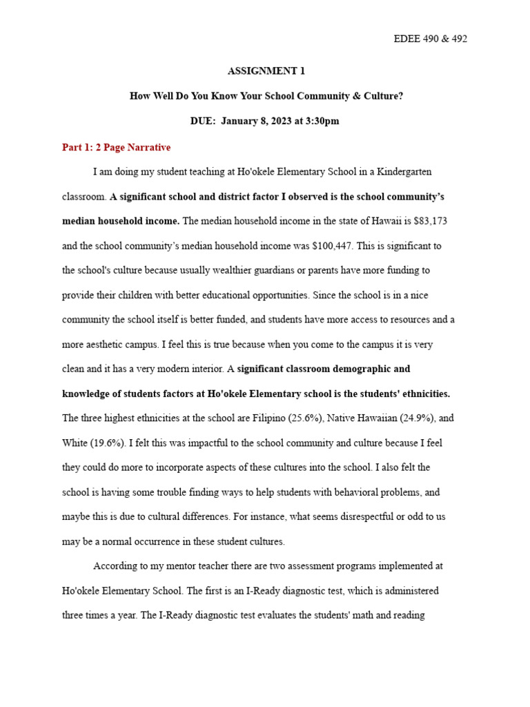 assignment 1 | PDF | Learning | Behavior Modification