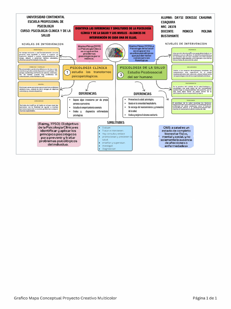 Grafico Mapa Conceptual Proyecto Creativo Multicolor | PDF