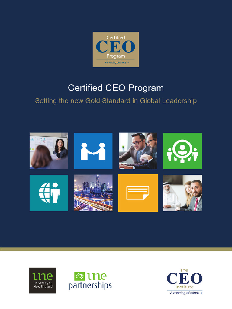 Certified CEO Program Brochure | PDF | Innovation | Creativity
