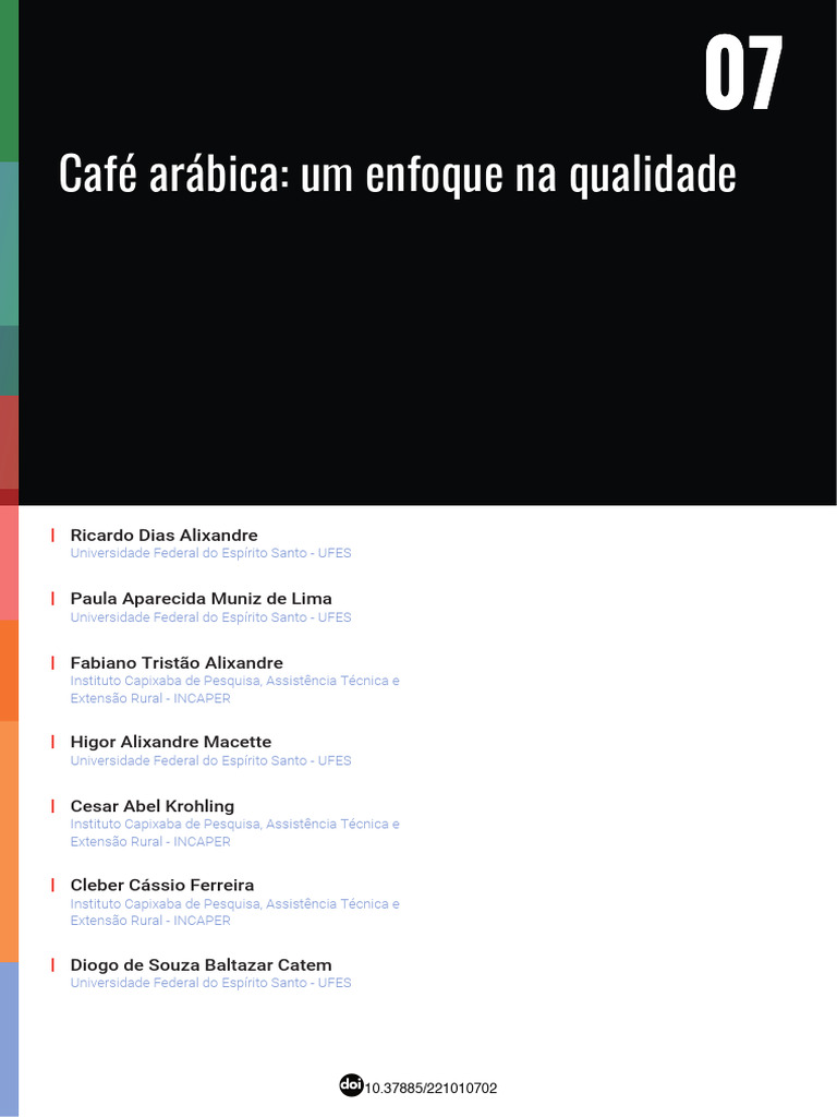 Cap7 Cafearabica Alixandre | PDF | Café | Agricultura
