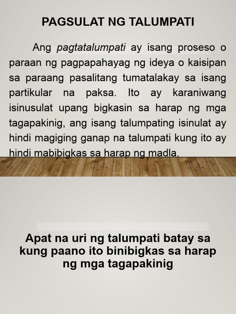 Week 7 Pagsulat NG Talumpati | PDF
